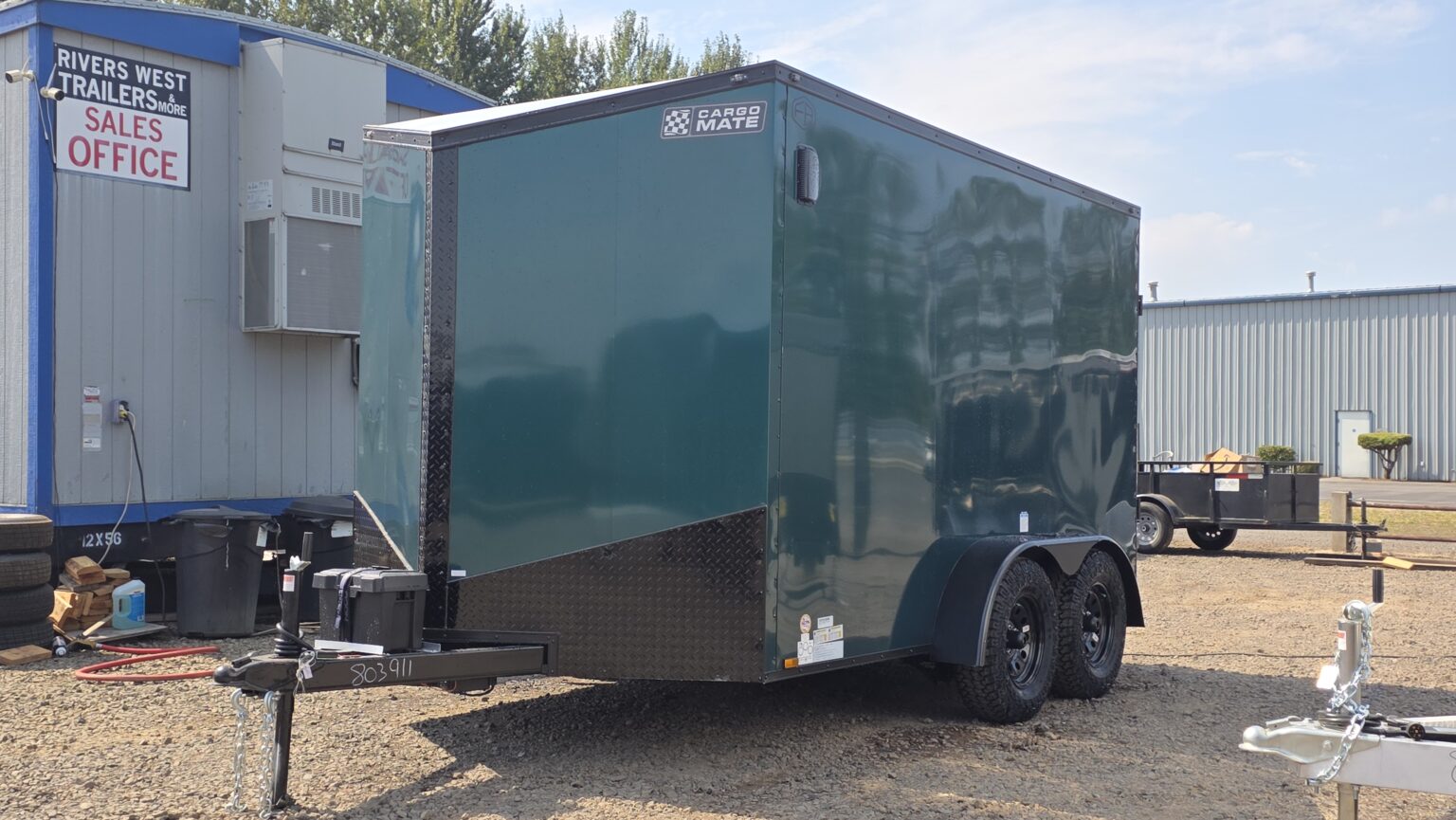 2026 Cargo Mate 7x12 Enclosed Cargo Trailer 54" Tongue Extra Height ...